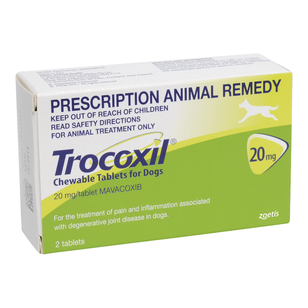 Trocoxil 20mg Tablets 2 Pack | Buy Online from Vet Post NZ | Fast Delivery