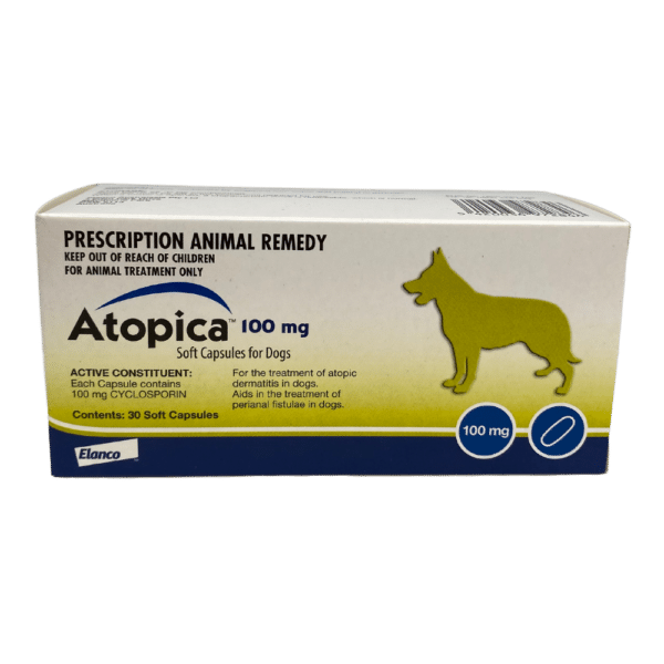 Atopica 100mg Capsules 30 Pack | Buy Online from Vet Post NZ | Fast ...