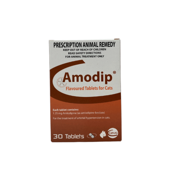 Amodip | 1.25mg Chewable Tablets for Cats 30 Pack | Vetpost