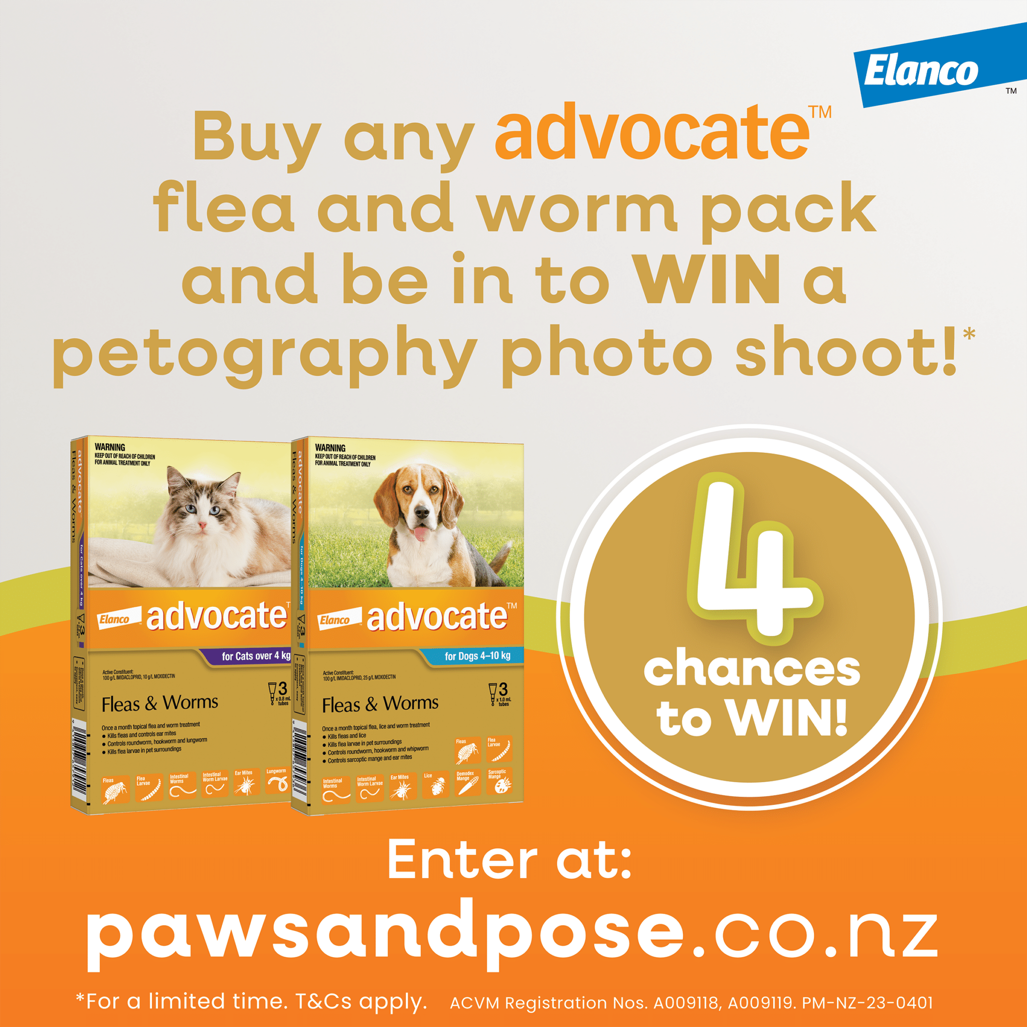 Advocate Large Cat Flea and Worm Treatment | Buy Online from Vet Post ...
