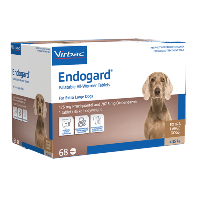 Endogard Tablet | XL Dog Wormer 35kg+ | Vetpost