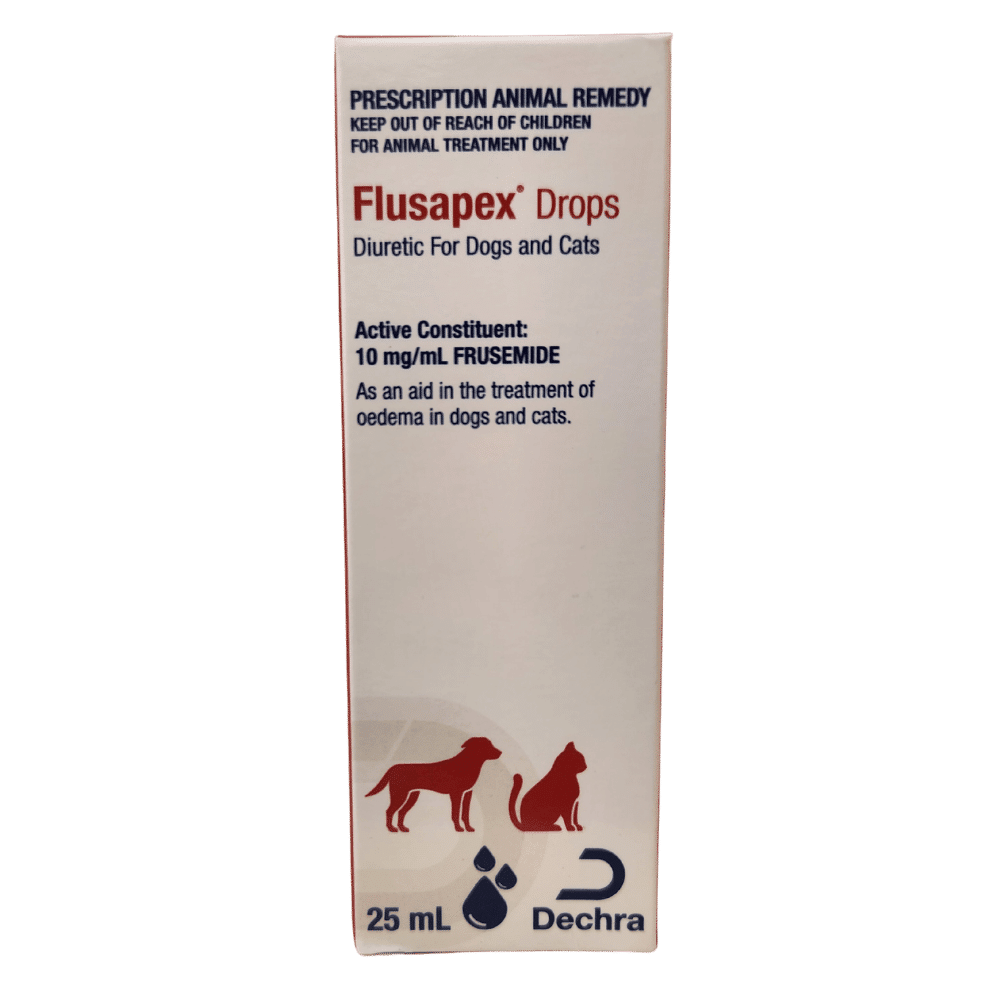 Flusapex (Frusemide) 10mg/ml Drops 25ml | Buy Online from Vet Post NZ ...