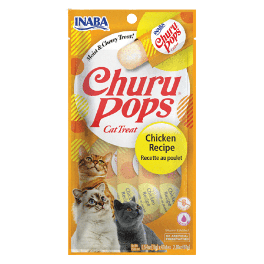 Inaba Churu Pops Chicken Cat Treat 4 Pack | Buy Online from Vet Post NZ ...