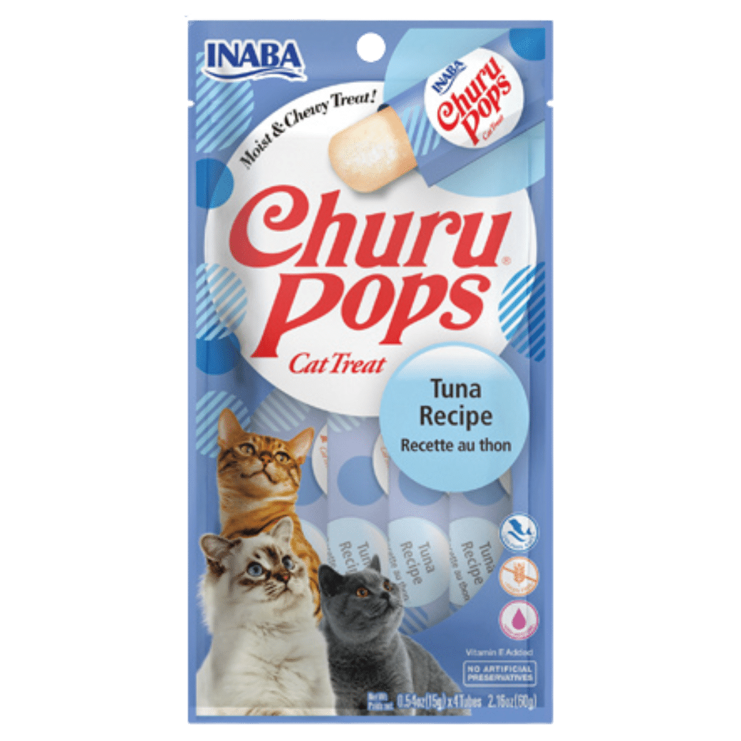 Inaba Churu Pops Tuna Cat Treat 4 Pack | Buy Online from Vet Post NZ ...