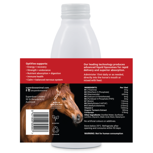 Optivive 450ml NZ | Equine Performance Support | Vetpost