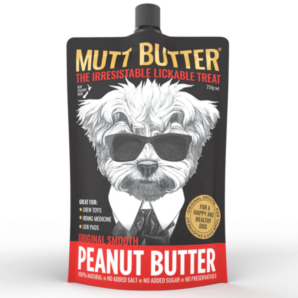 Mutt Butter Peanut Butter Pouch 250g | Buy Online from Vet Post NZ ...