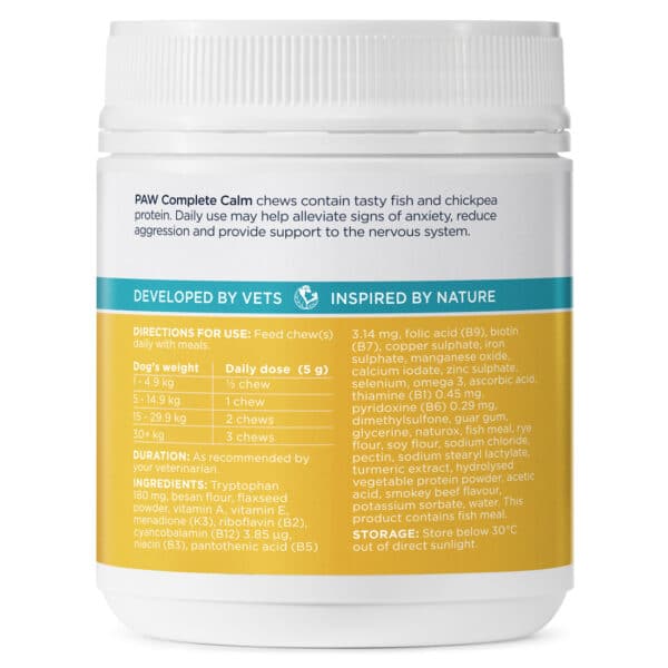 PAW Complete Calm Dog Chews 300g | Buy Online from Vet Post NZ | Fast ...