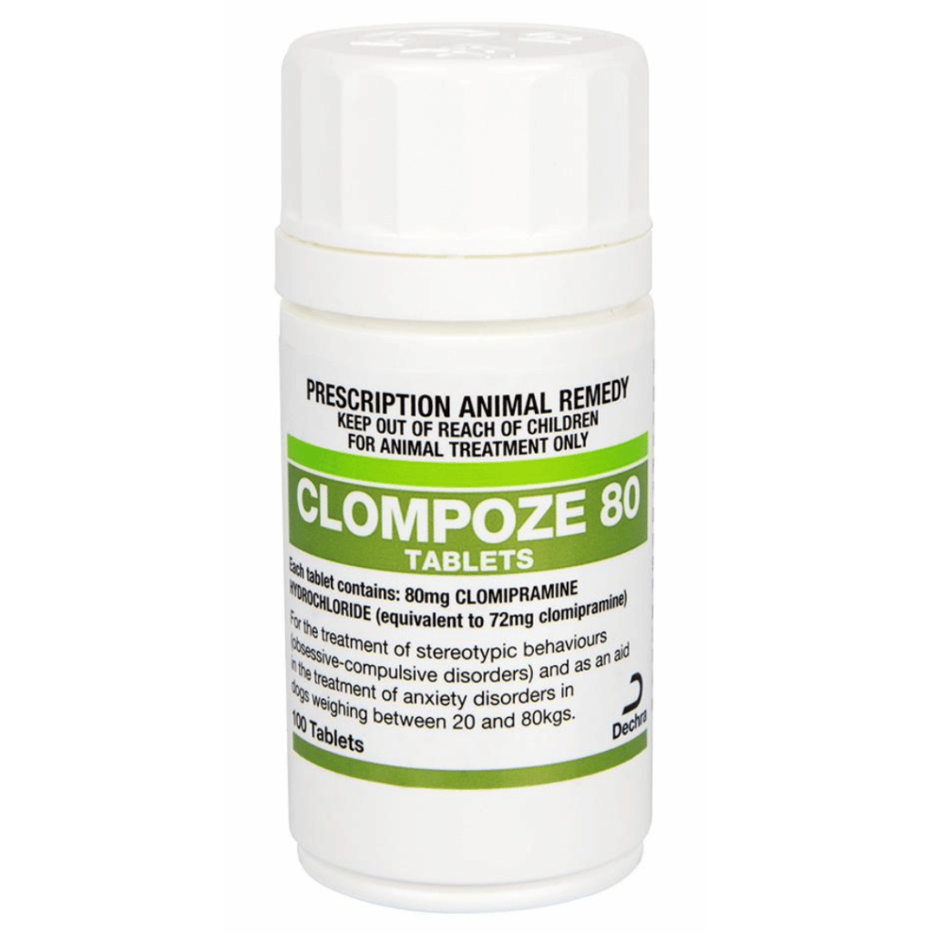 Clompoze (Clomipramine) 80mg Tablets | Buy Online from Vet Post NZ ...