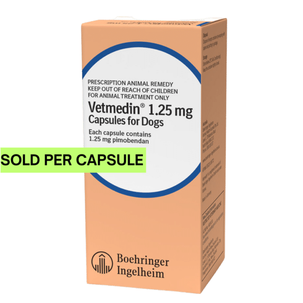 Vetmedin 1.25mg Capsules | Buy Online from Vet Post NZ | Fast Delivery