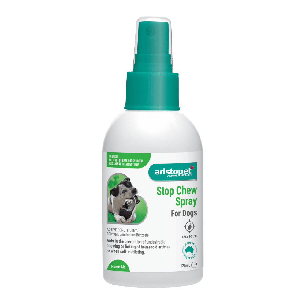 Aristopet Stop Chew Spray 125ml | Buy Online from Vet Post NZ | Fast ...