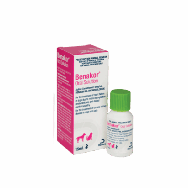 Benakor Oral Solution 15ml | Heart Care NZ | Vetpost
