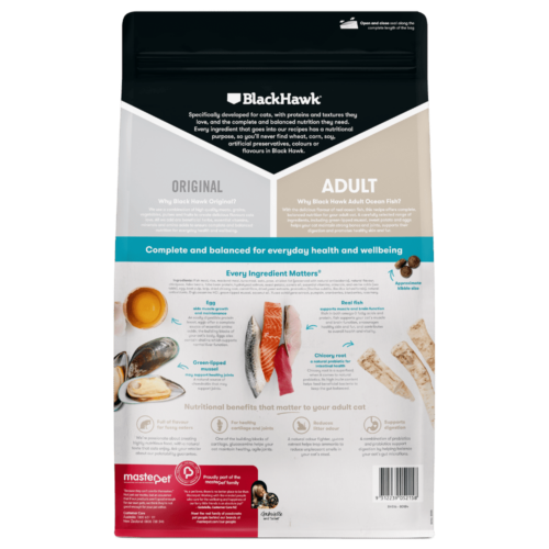 Black Hawk Cat Food NZ | Adult Ocean Fish | Vetpost
