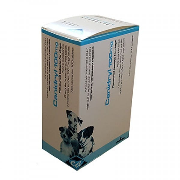 Canidryl 100mg Tablets | Buy Online from Vet Post NZ | Fast Delivery