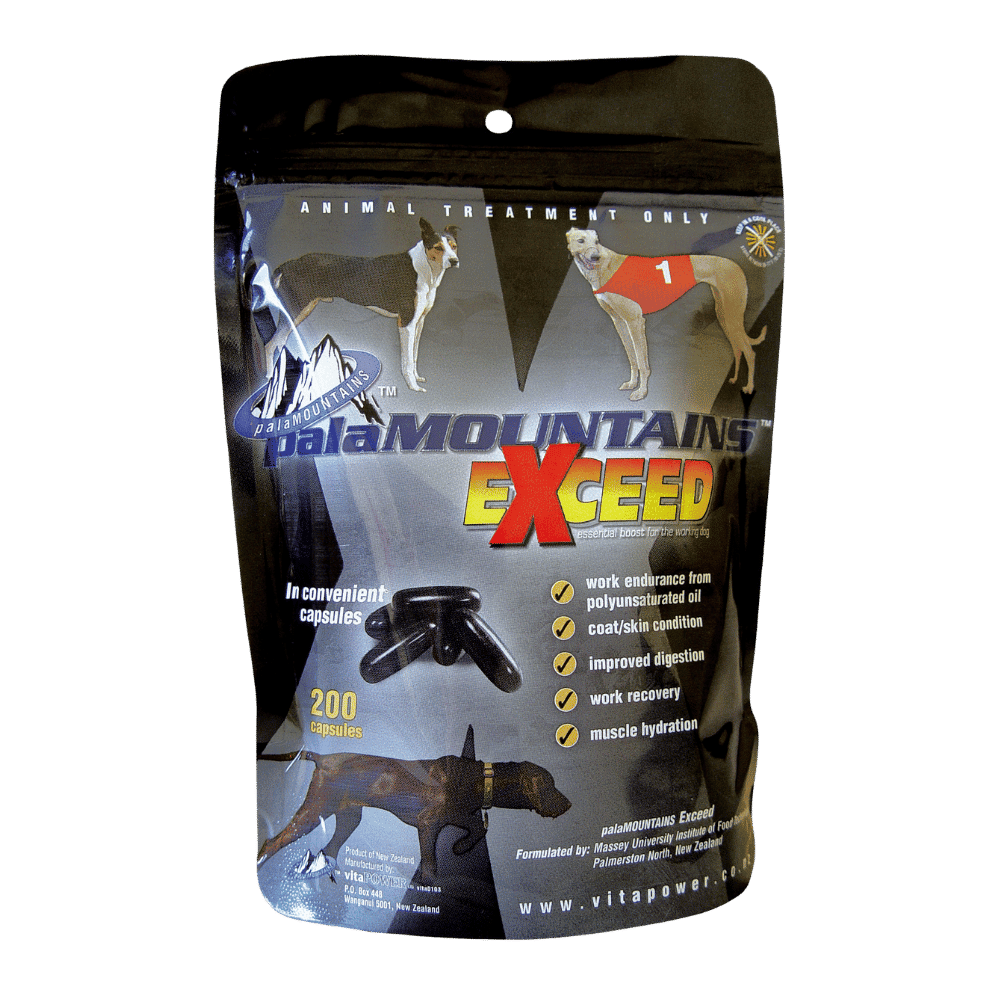 Palamountains Exceed Dog Capsules -200 Capsules | Buy Online from Vet Post NZ | Fast Delivery