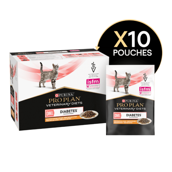 Pro Plan DM Diabetes Cat Pouches 10x85g | Vetpost