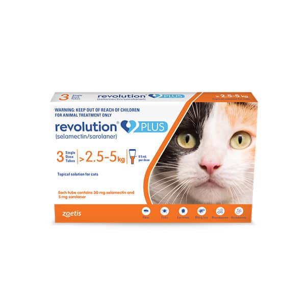 Revolution Plus 2.5-5kg 3 pack | Buy Online from Vet Post NZ | Fast ...